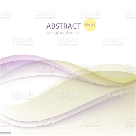Vector Abstract Smooth Color Wave Backgroundvector Illustration Eps 10 Stock Illustration