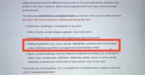 Is Scratch Paper No Longer Allowed R Lsat
