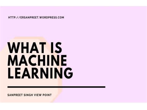 Introduction To Machine Learning And Its Application Ppt