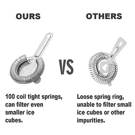 Hawthorne Cocktail Strainer Stainless Steel Bar Strainer For Bartend