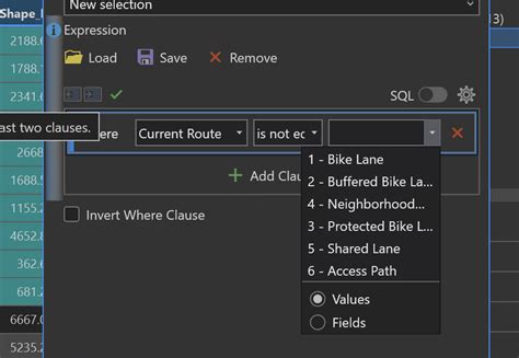 Sql Builder When Switching Between Values And Esri Community