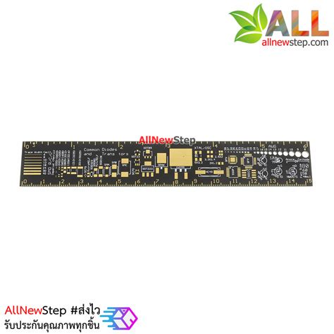 ไม้บรรทัด Pcb ออกแบบวงจร Pcb Ruler Engineering Ruler Gold Pcb 15 Cm Arduinoall ขาย Arduino