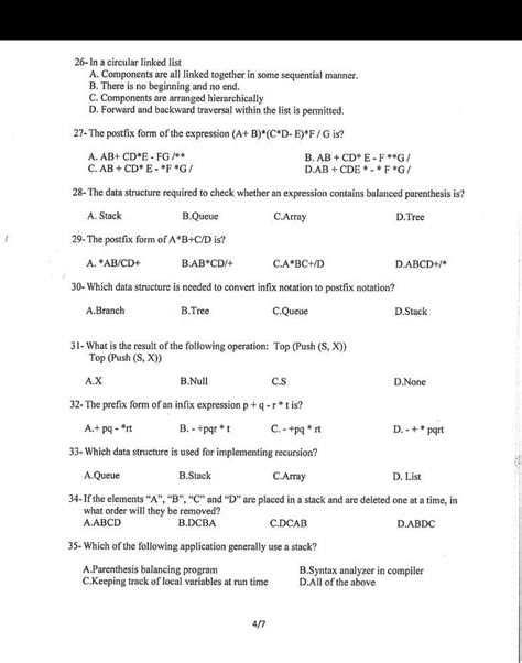 Solved 26 In A Circular Linked List A Components Are All