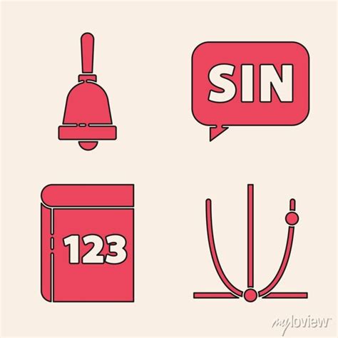 Set Graph Schedule Chart Diagram Ringing Bell Mathematics • Wall Stickers Background