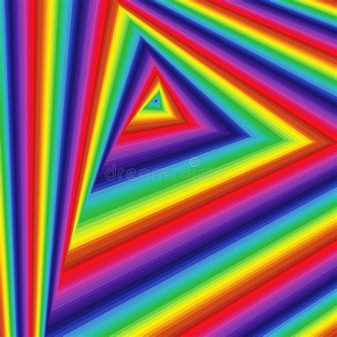 Six Triangle Forms Full Of Fruits And Bound By An Abstract Ribbon Stock Illustration