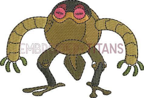 Dwarf Frobot Amphibia Free Machine Embroidery Design Download In Pes Jef Vp3 Formats