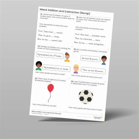 Year 2 Mixed Addition And Subtraction Recap Varied Fluency Resource Classroom Secrets