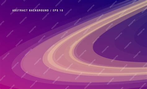 라운드 플랫 링 공간 환상 그래픽 디자인 요소를 형성하는 동적 라인의 추상적 인 배경 프리미엄 벡터