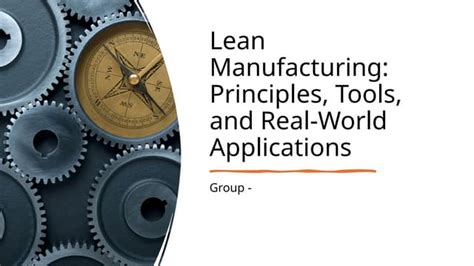 Lean Manufacturing Ppt On Operationspptx