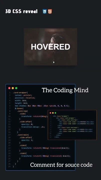 🔥 Create Stunning Hover Effects With Html And Css 🎨coding Fullstackdevelopment Youtube