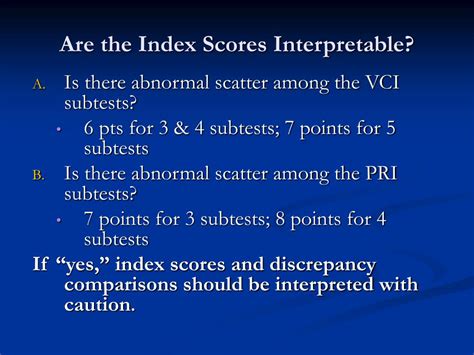 Index Score