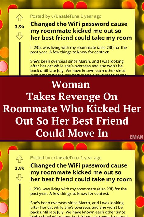Woman Takes Revenge On Roommate Who Kicked Her Out So Her Best Friend