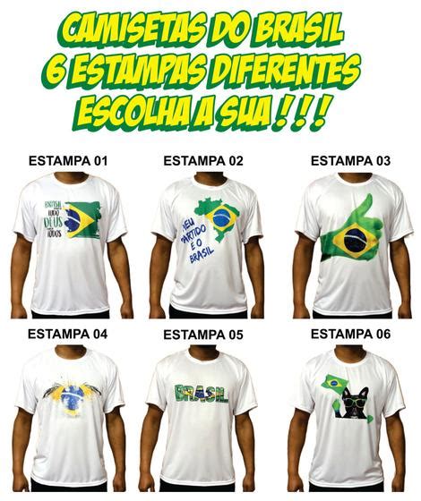 Camisa Do Brasil 6 Estampas Diferentes Rosset Outros Moda E
