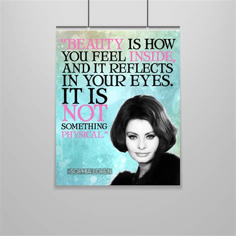 Sophia Loren Quote Poster Instant Download Movies Motivational Inspirational Dorm