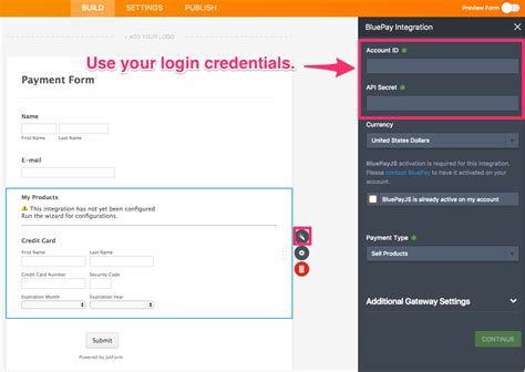 How To Integrate BluePay With Your Form