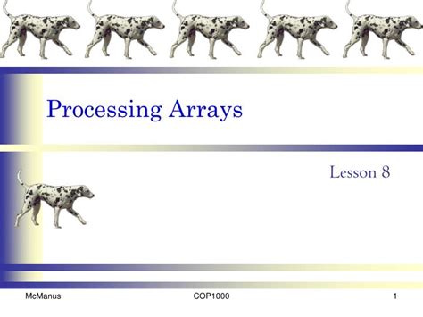 Ppt Processing Arrays Powerpoint Presentation Free Download Id2387170