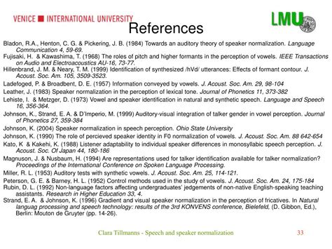 Ppt Speech And Speaker Normalization In Vowel Normalization