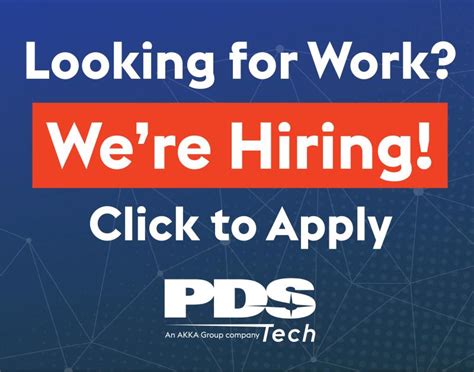 Pds Tech Commercial Inc On Linkedin Hiring Nowhiring Pdstech