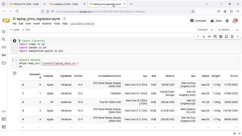 najila saleem on linkedin machinelearningproject laptop price randomforestregressor steps…