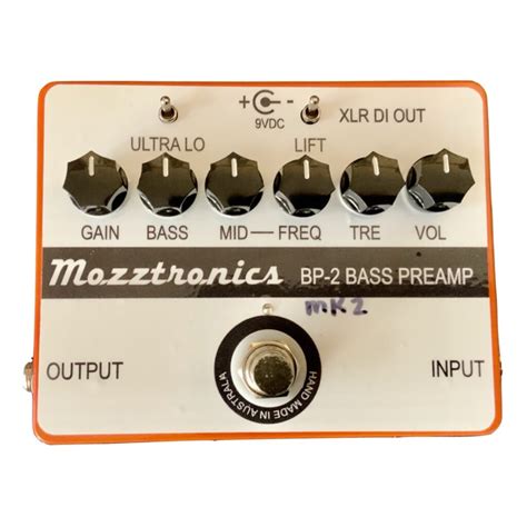 Mozztronics Bp 2 Bass Preamp Pedal V2 Mkii Peerless Music