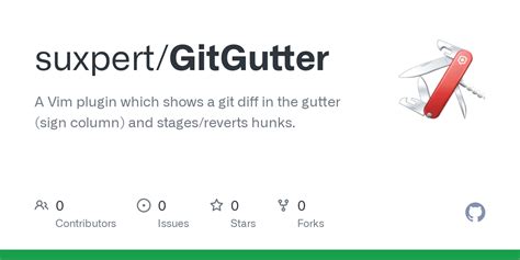 Github Suxpertgitgutter A Vim Plugin Which Shows A Git Diff In The Gutter Sign Column And