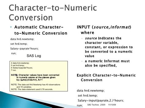 Character To Numeric Sas Example Design Talk