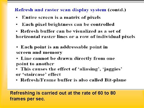 Objectives Differentiate Between Raster Scan Display And Random