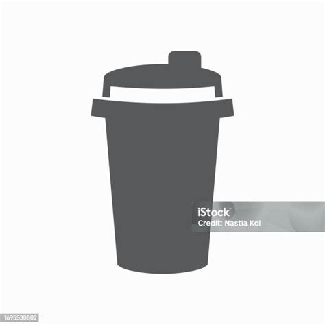 커피 차는 컵 아이콘으로 이동합니다 음료 픽토그램을 가져 가십시오 밝은 배경에 분리된 회색 실루엣 카페 레스토랑 식당 간판 뚜껑