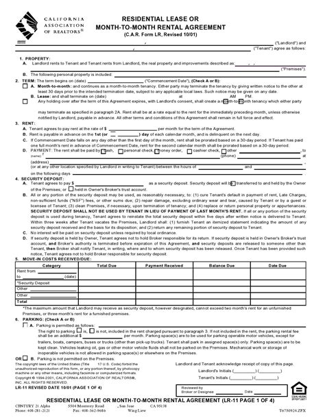 Get Free Printable Basic Rental Agreement Easy Lease Printables