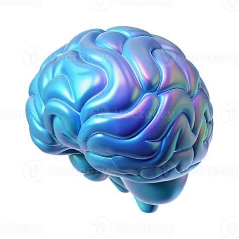 Beautiful Traditional A Holographic Projection Of A Human Brain Rotating Intricate Details