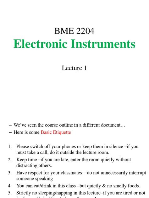 Lecture 1 Pdf Electrical Resistance And Conductance Linearity
