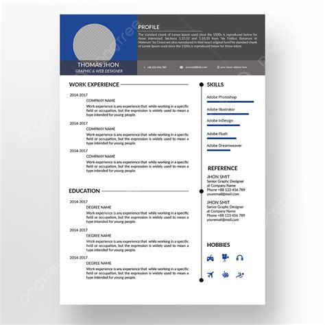 Clean Cv Design Template Download On Pngtree