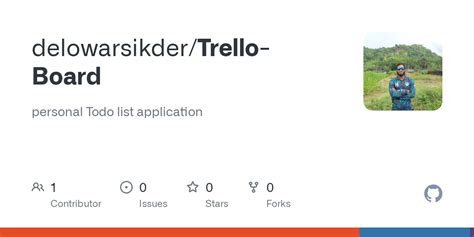 GitHub Delowarsikder Trello Board Personal Todo List Application