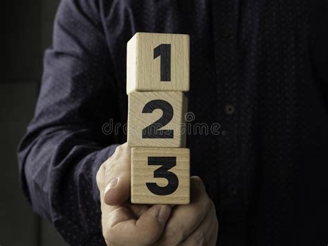 Wood Cube Stack 1 2 3 Priority Priorities And Business Important