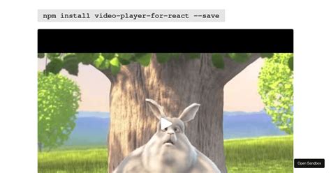 Video Player For React Forked Codesandbox