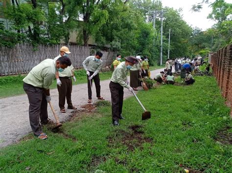 သာစည်မြို့ အမှတ် ၁ အခြေခံပညာအထက်တန်းကျောင်း၌ စုပေါင်းသန့်ရှင်းရေးဆောင်ရွက် Information And