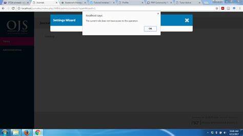The Current Role Does Not Have Access To This Operation Software