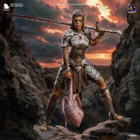 Baldurs Gate 3 Laezel Action Figure Resin Garage Kit