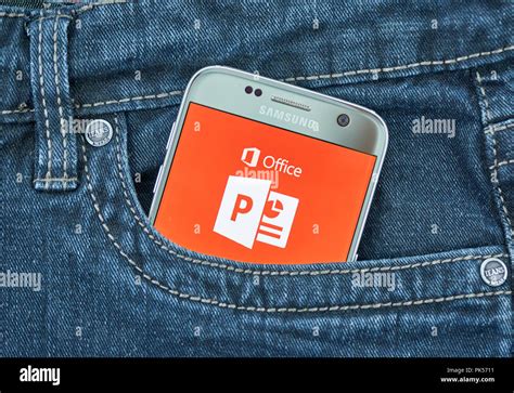 Montreal Canada September 8 2018 Microsoft Powerpoint Mobile App Microsoft Powerpoint Is A