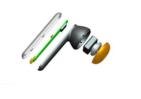 一款无线蓝牙耳机及翻盖式充电盒外观结构图 Proe Proe5 0 模型图纸下载 懒石网