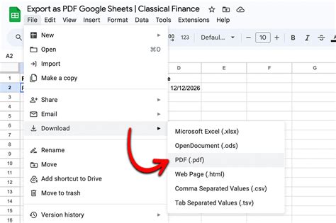 Export Google Sheets To PDF Fastest Method
