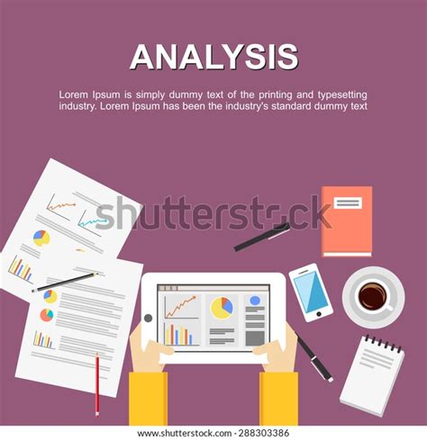 Analysis Illustration Analysis Concept Flat Design Stock Vector