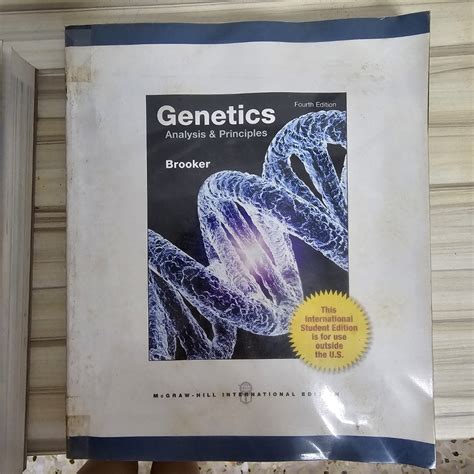 Genetics Analysis And Principles 4th Edition By Robert J Brooker