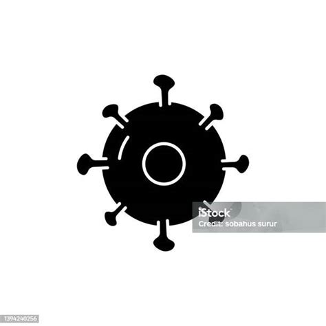 바이러스 아이콘입니다 백신 상징 건강을 위해 적당한 단색 아이콘 스타일 편집 가능한 간단한 디자인 디자인 템플릿 벡터 가득 찬에 대한 스톡 벡터 아트 및 기타 이미지