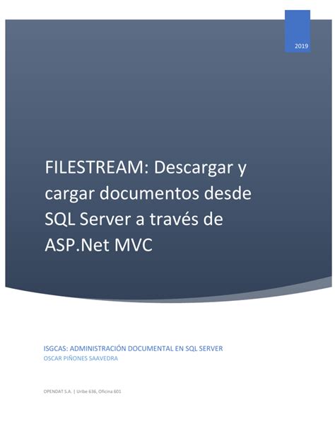 Cargar Y Descargar Media Desde Sql Server Mvc