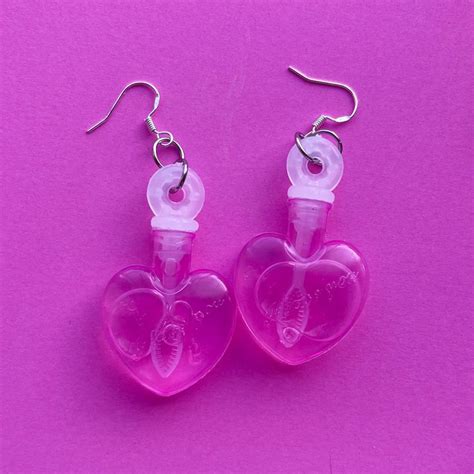 Heart Bubble Earrings Bubble Earrings Heart Bubbles Earrings