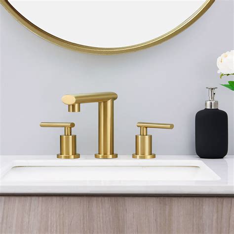 Landolt Widespread Faucet 2 Handle Bathroom Vanity Faucet With Drain