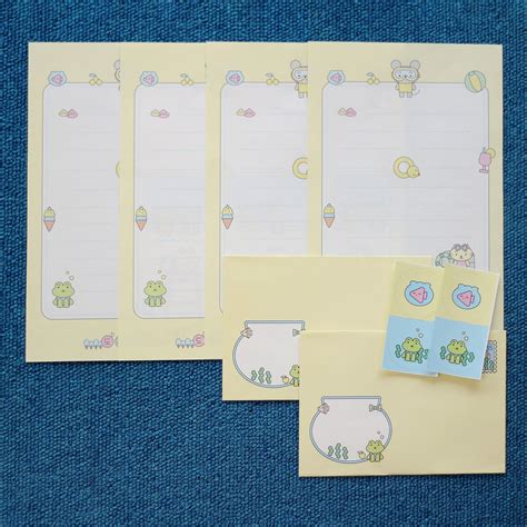 도레미타운 Letter Set Summer 편지지 편지 봉투 편지지세트 여름 감도 깊은 취향 셀렉트샵 29cm