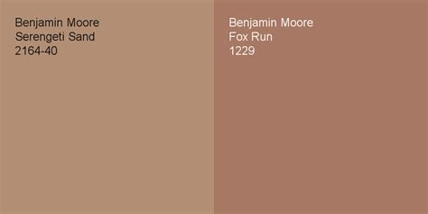 Benjamin Moore Serengeti Sand Vs Benjamin Moore Fox Run Comparison