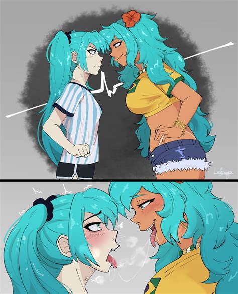 Hatsune Miku Brazilian Miku And Argentinian Miku Vocaloid Drawn By
